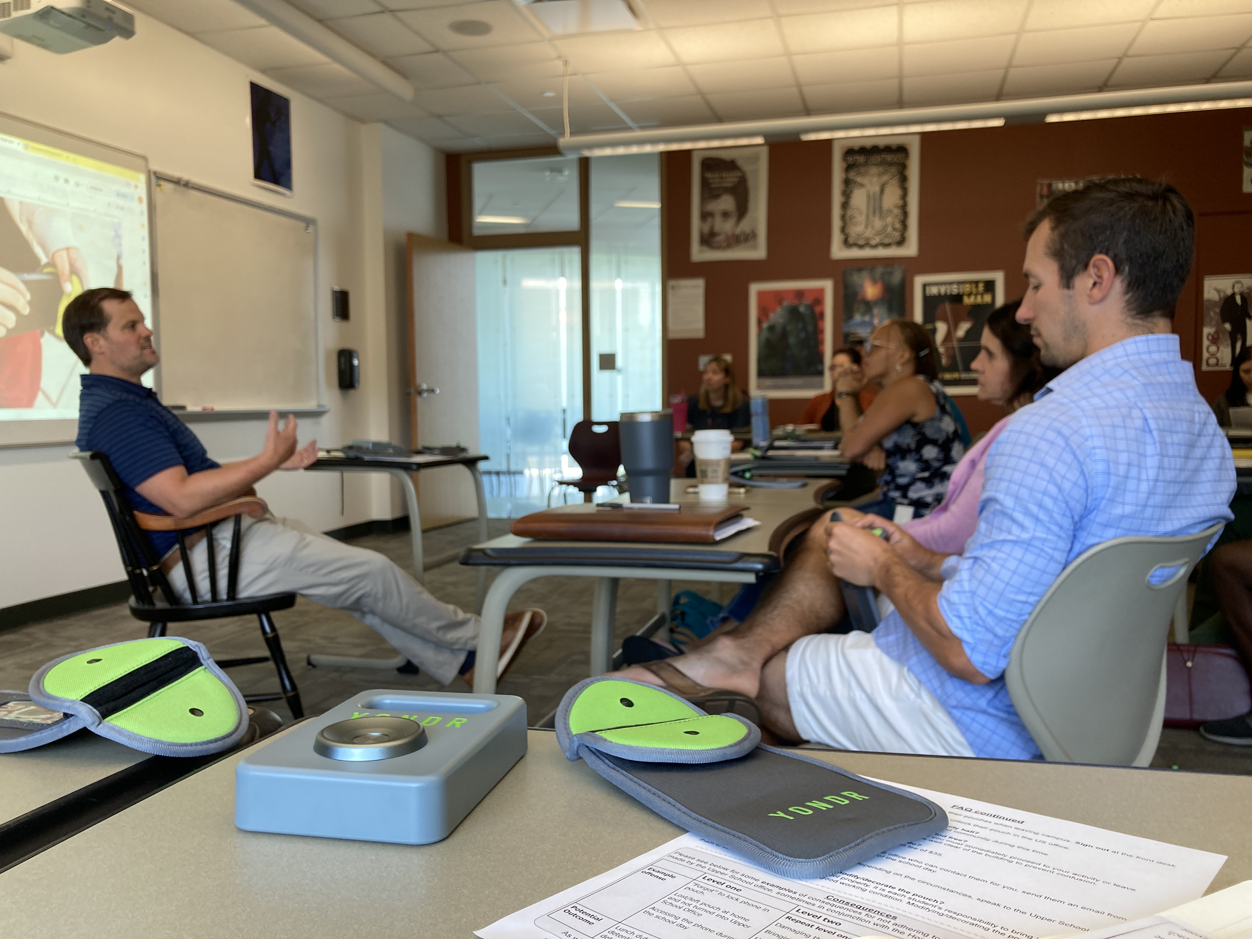 Cell phones 2 – Upper School Head Mr. Mark Fifer speaks with faculty ...